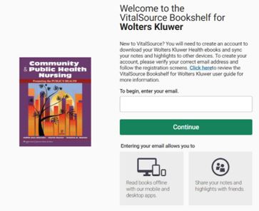 VitalSource Bookshelf Registration & Activation