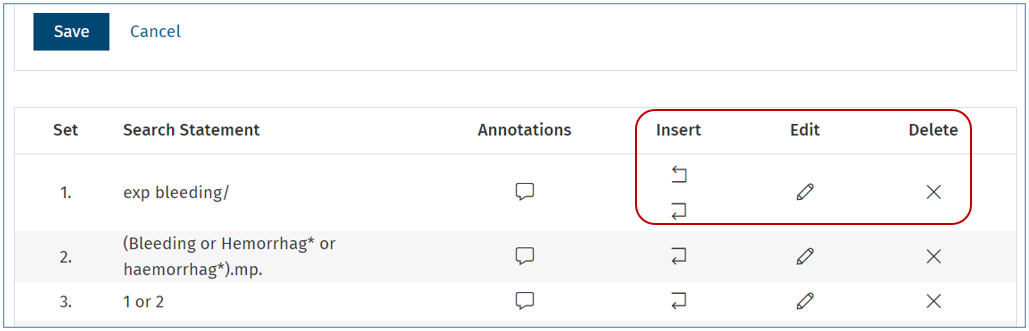 How can I edit my search strategy on Ovid?